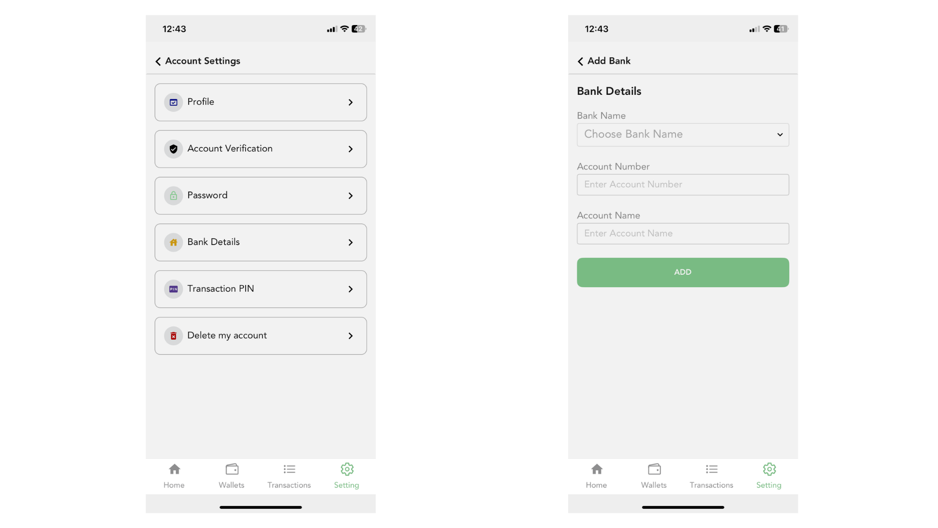 How to Add a Bank Account On Snapiro – Snapiro